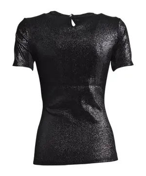 Rabanne Draped Button Jersey Top