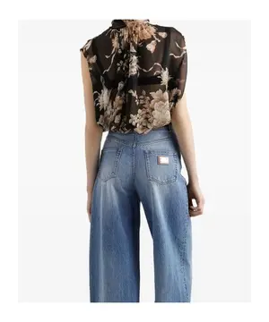 Dolce & Gabbana Dolce Gabbana Rose Printed Blouse