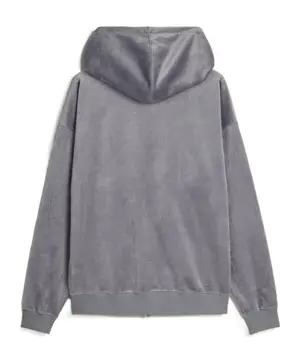 Y3 Velvet Zip-up Hoodie