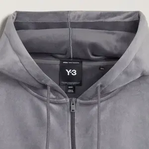 Y3 Velvet Zip-up Hoodie