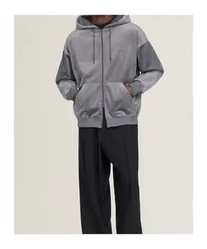 Y3 Velvet Zip-up Hoodie