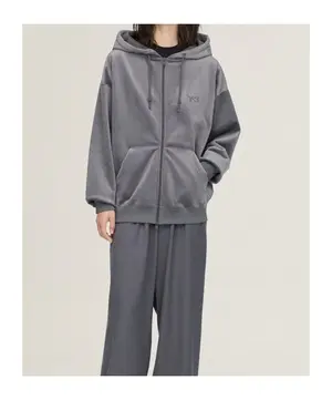 Y3 Velvet Zip-up Hoodie