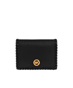 Michael Kors Woven Trim Wallet - Black