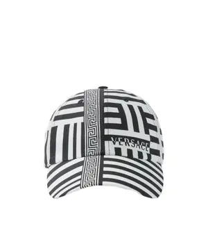 Versace Greca Print Baseball Cap - No