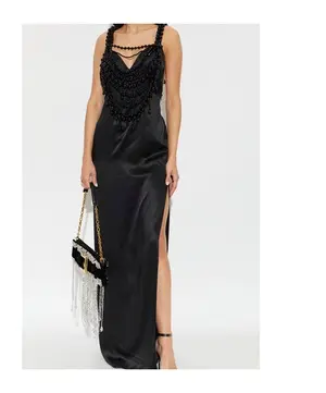 Balmain Slit Midi Skirt