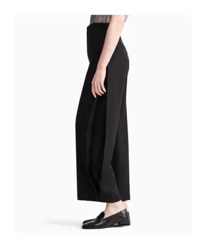 Giorgio Armani Silk Cady Palazzo Trousers