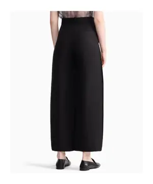 Giorgio Armani Silk Cady Palazzo Trousers