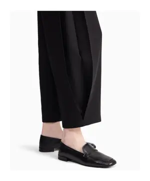 Giorgio Armani Silk Cady Palazzo Trousers