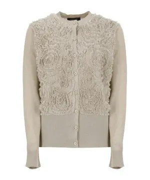 Fabiana Filippi Tulle Detailed Cardigan