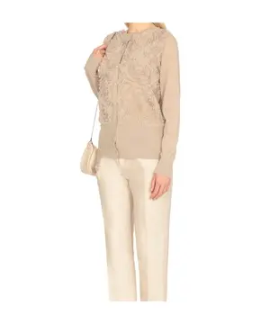 Fabiana Filippi Tulle Detailed Cardigan
