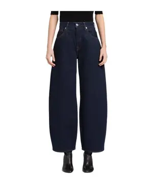 7 For All Mankind Wide-leg Jeans - Black