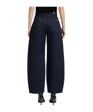 7 For All Mankind Wide-leg Jeans - Black