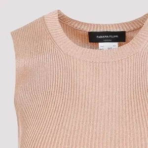 Fabiana Filippi Ribbed Crewneck Tank Top