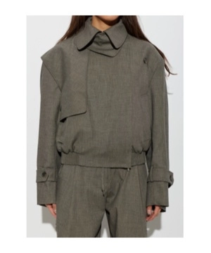 Christopher Esber Long Sleeve Asymmetrical Zip Bomber Jacket