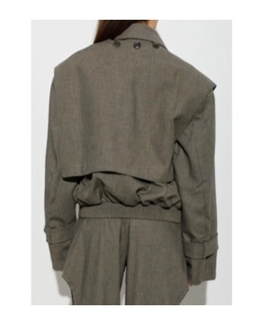 Christopher Esber Long Sleeve Asymmetrical Zip Bomber Jacket