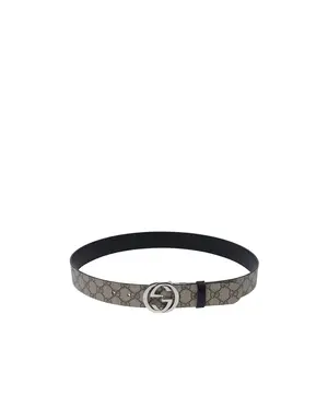 Gucci Gucci GG Supreme Reversible Belt Beige