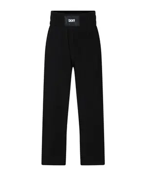 Dkny Logo Appliqué Pleated Trousers