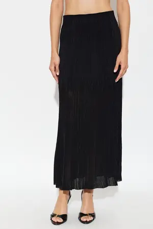 Balmain Elastic Waist Midi Skirt