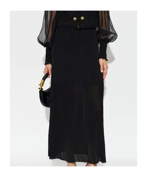 Balmain Elastic Waist Midi Skirt