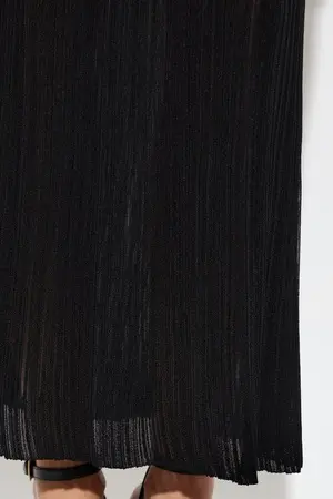Balmain Elastic Waist Midi Skirt