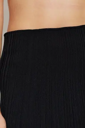 Balmain Elastic Waist Midi Skirt