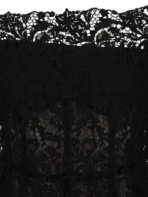 Fendi Off-shoulder Bustier Laced Midi Dress