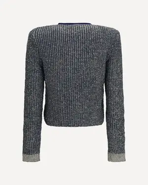 Balmain Sequinned Cropped Cardigan