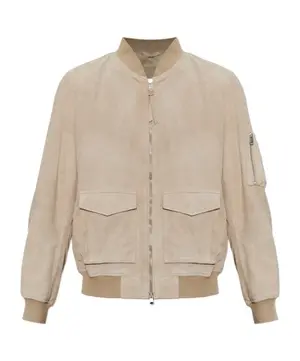 ALLSAINTS Long-sleeve Leather Jacket - Brown