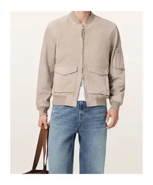 ALLSAINTS Long-sleeve Leather Bomber Jacket