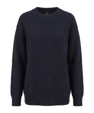 Pinko Ribbed-knit Sweater - Black
