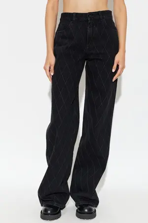 Balmain Diamond Quilted Jeans