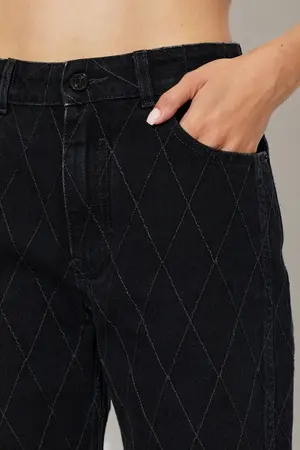 Balmain Diamond Quilted Jeans