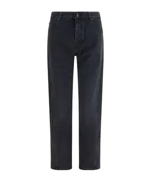 Balmain Straight-leg Denim Jeans - Black