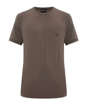 Giorgio Armani Embroidered Logo T-shirt - No