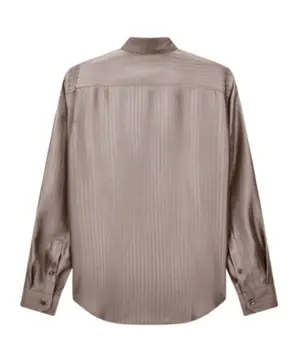 Giorgio Armani Herringbone Pattern Shirt - Brown