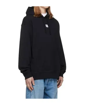 Balmain Long Sleeve Hooded Sweatshirt With Drawstring And Kangaroo Pocket - No