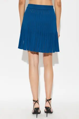 Balmain Elastic Waist Midi Skirt