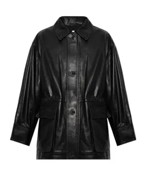 ARMA Long-sleeve Leather Jacket - Black