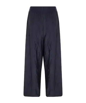 MARIA CALDERARA Elastic Waist Casual Trousers - Black