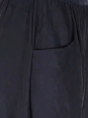 MARIA CALDERARA Elastic Waist Casual Trousers - Black