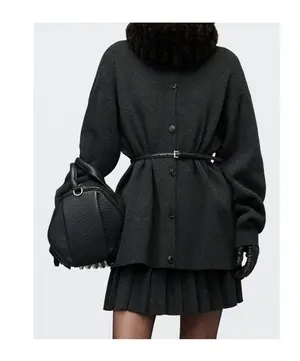 Alexander Wang Belted Cardigan - Black