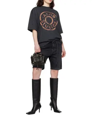Acne Studios Logo Debossed High Heel Boots