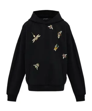 Balmain Long-sleeve Hooded Sweatshirt
