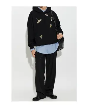 Balmain Long-sleeve Hooded Sweatshirt