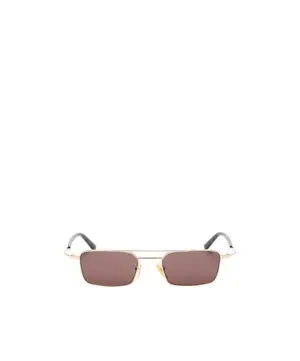 Gucci Rectangular Full Rim Sunglasses - Brown