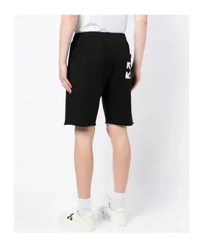 Off-White Single Arrow Cotton Track Shorts