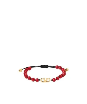 Valentino Garavani Vlogo Signature Bead Embellishment Bracelet