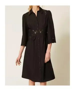 TWINSET Lace Midi Dress