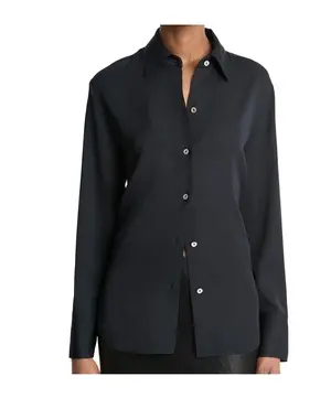Vince Button Shirt - Black