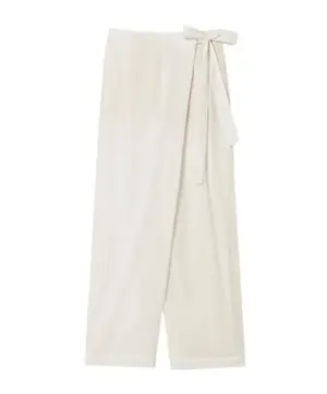 TWINSET Muslin Palazzo Trousers - White